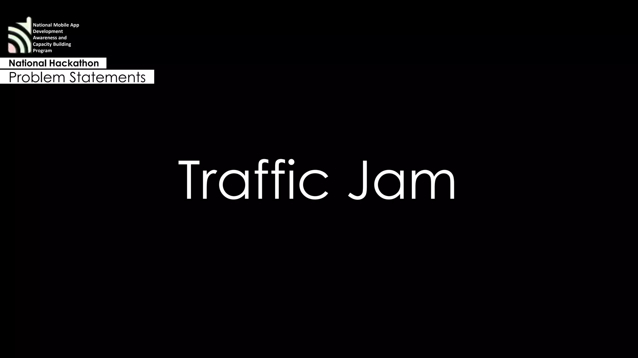 National Hackathon - Problem Statements | PPTX