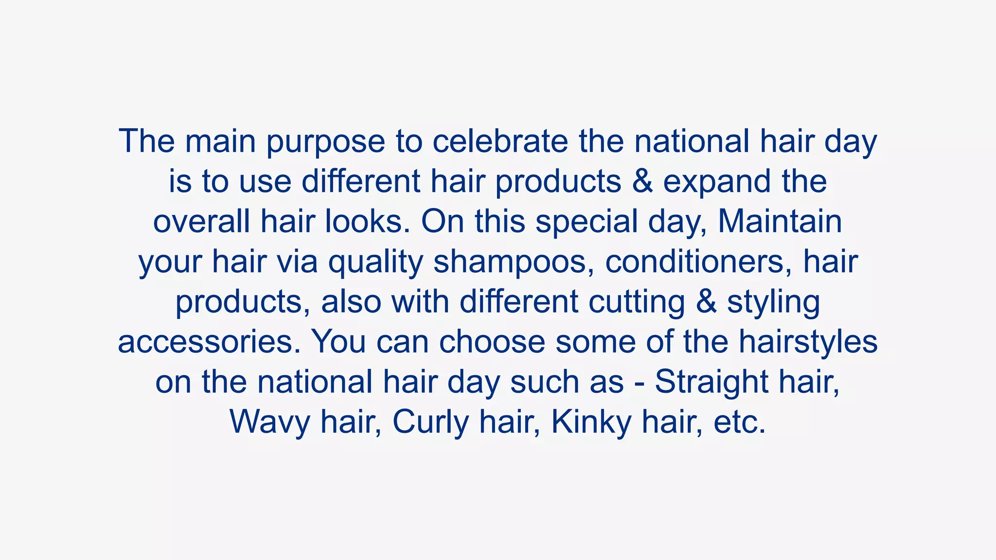 National Hair Day 2020: Interesting Facts | PPTX