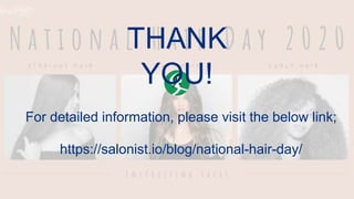 National Hair Day 2020: Interesting Facts | PPTX