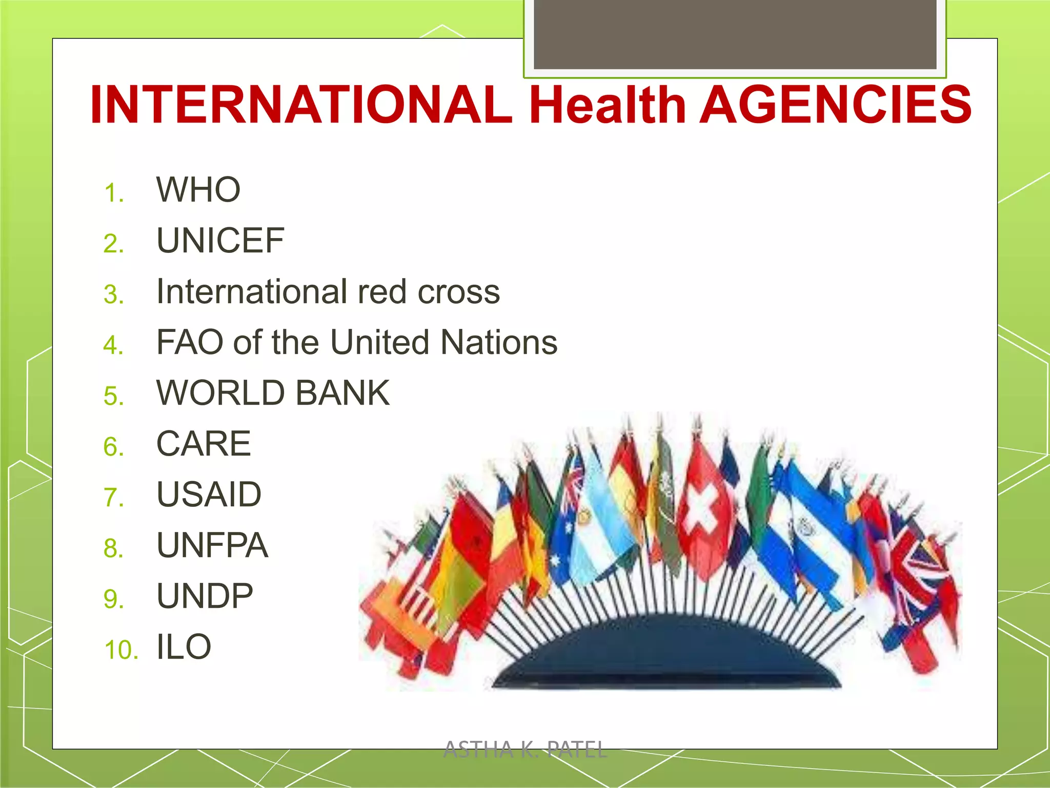 National Health Agencies | PPTX