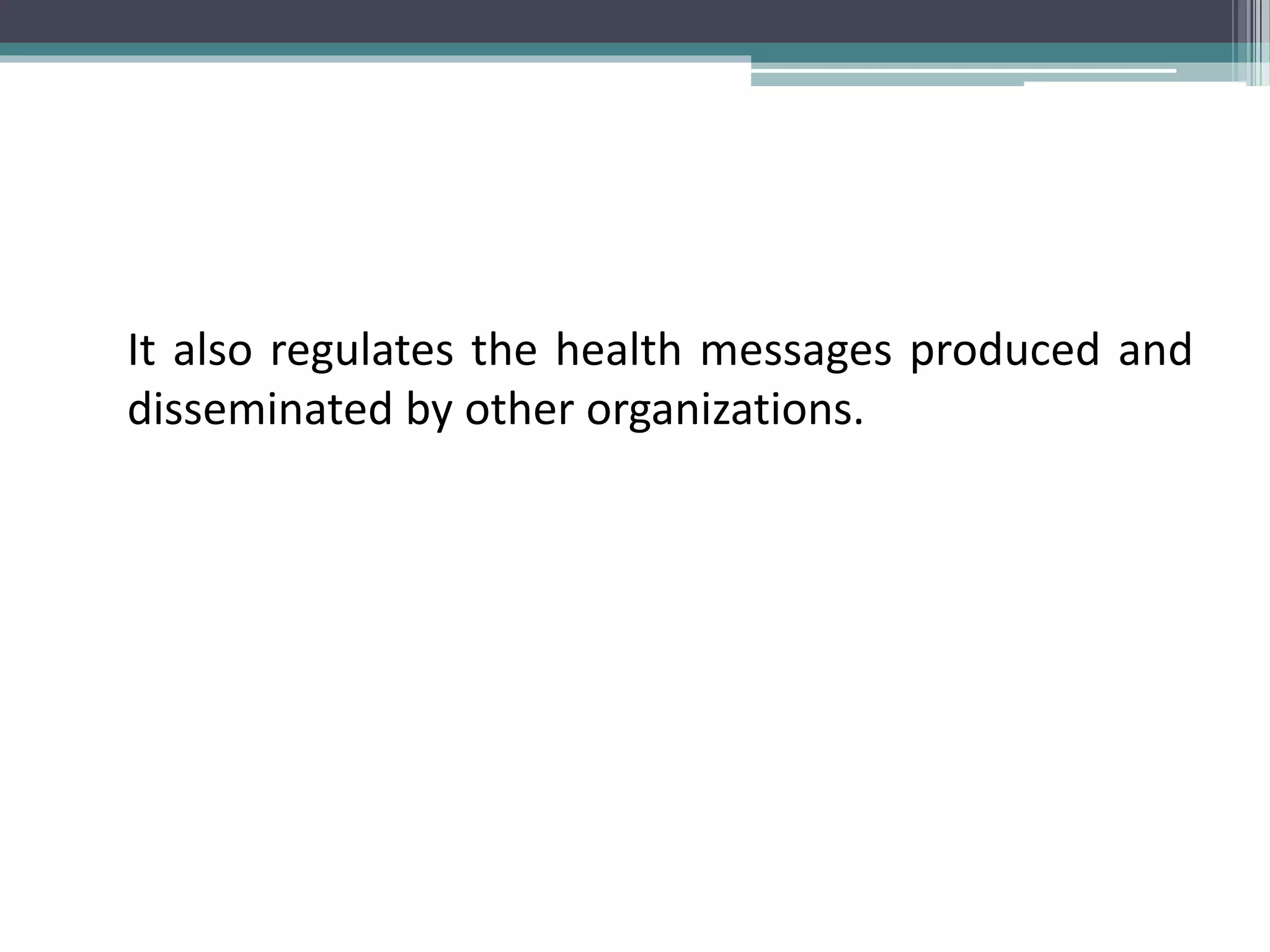National health education, information and communication center | PPTX