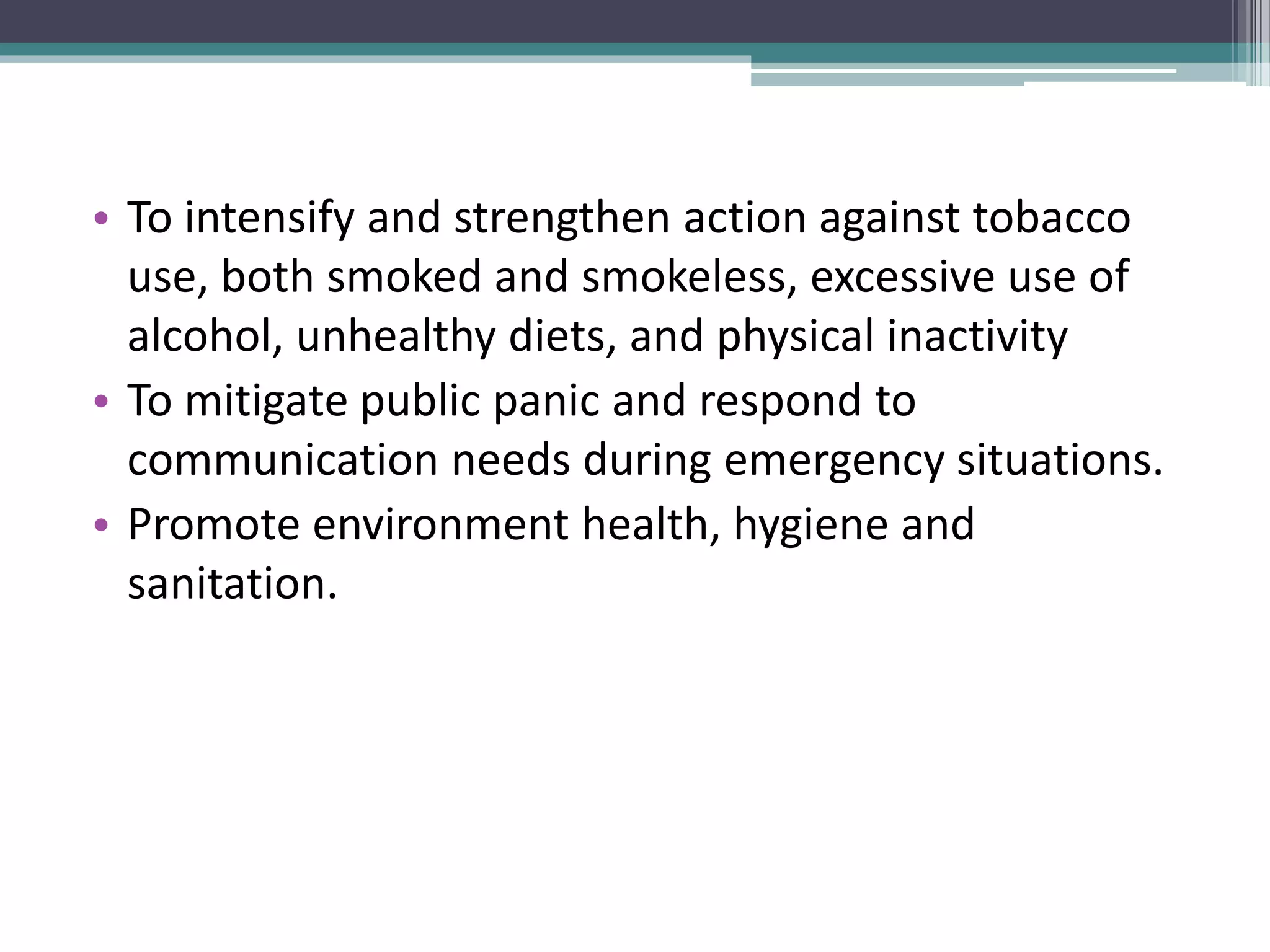 National health education, information and communication center | PPTX