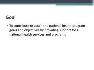 National health education, information and communication center | PPTX