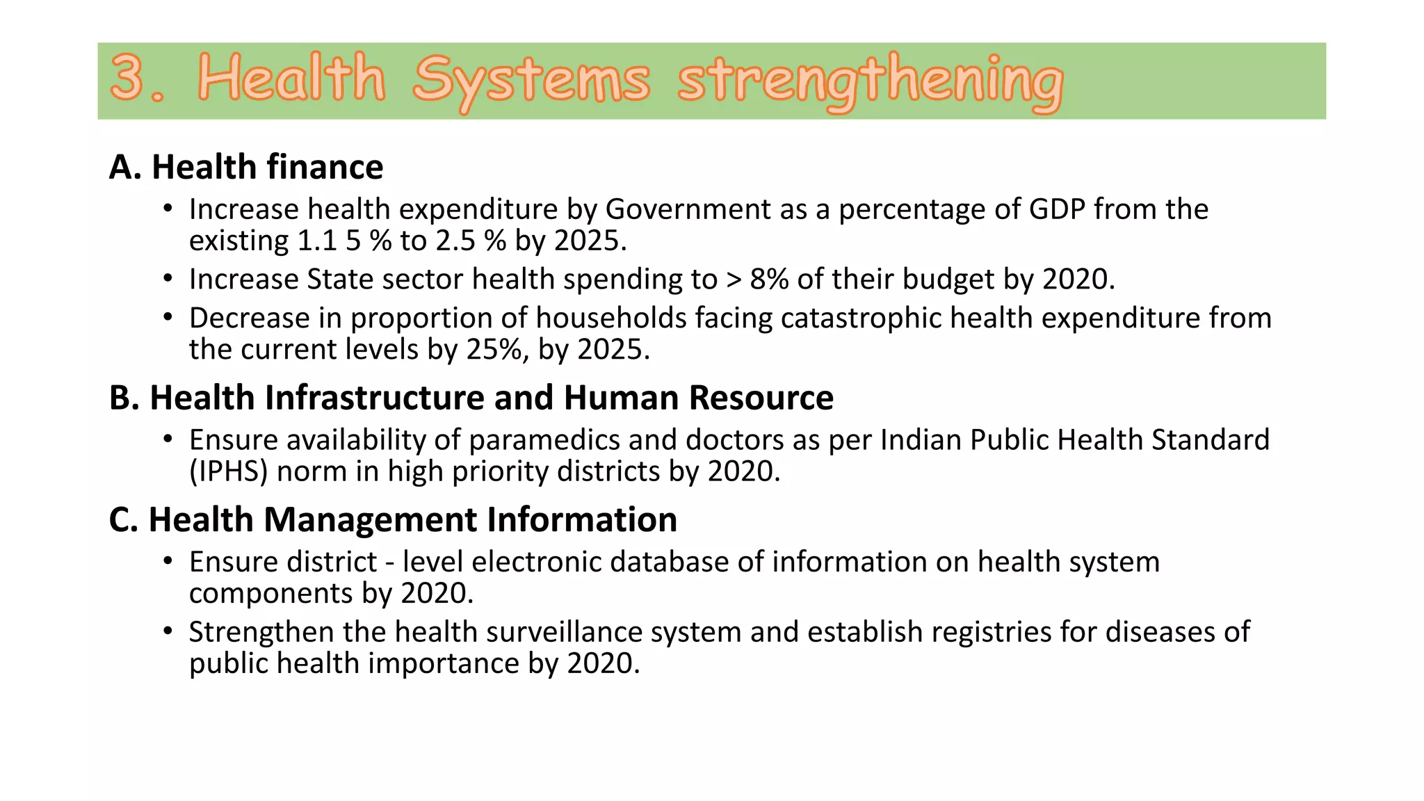 National Health Policy of 1983, 2002 and 2017 | PPTX