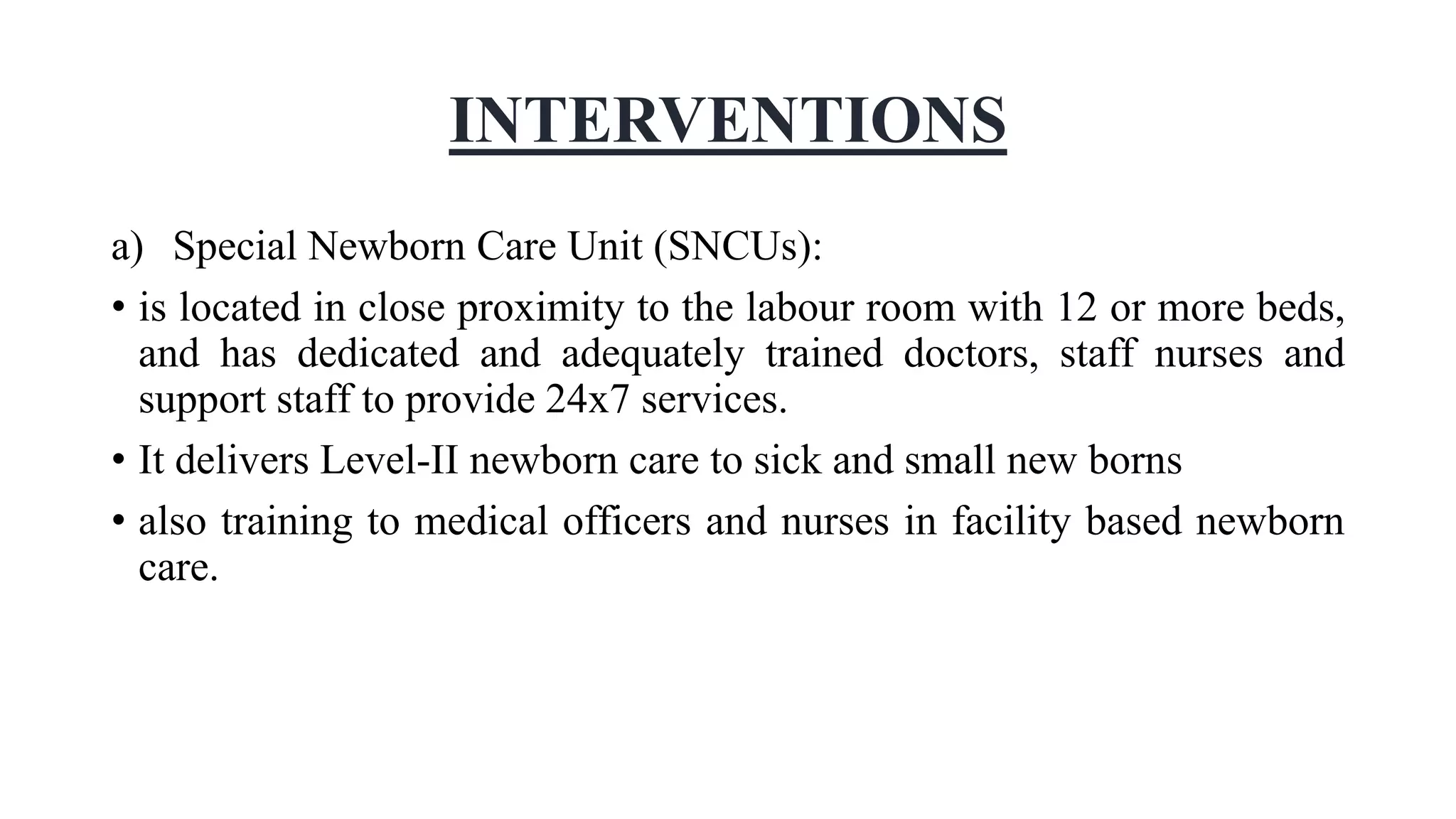 National health intervention programme for mother and child | PPTX