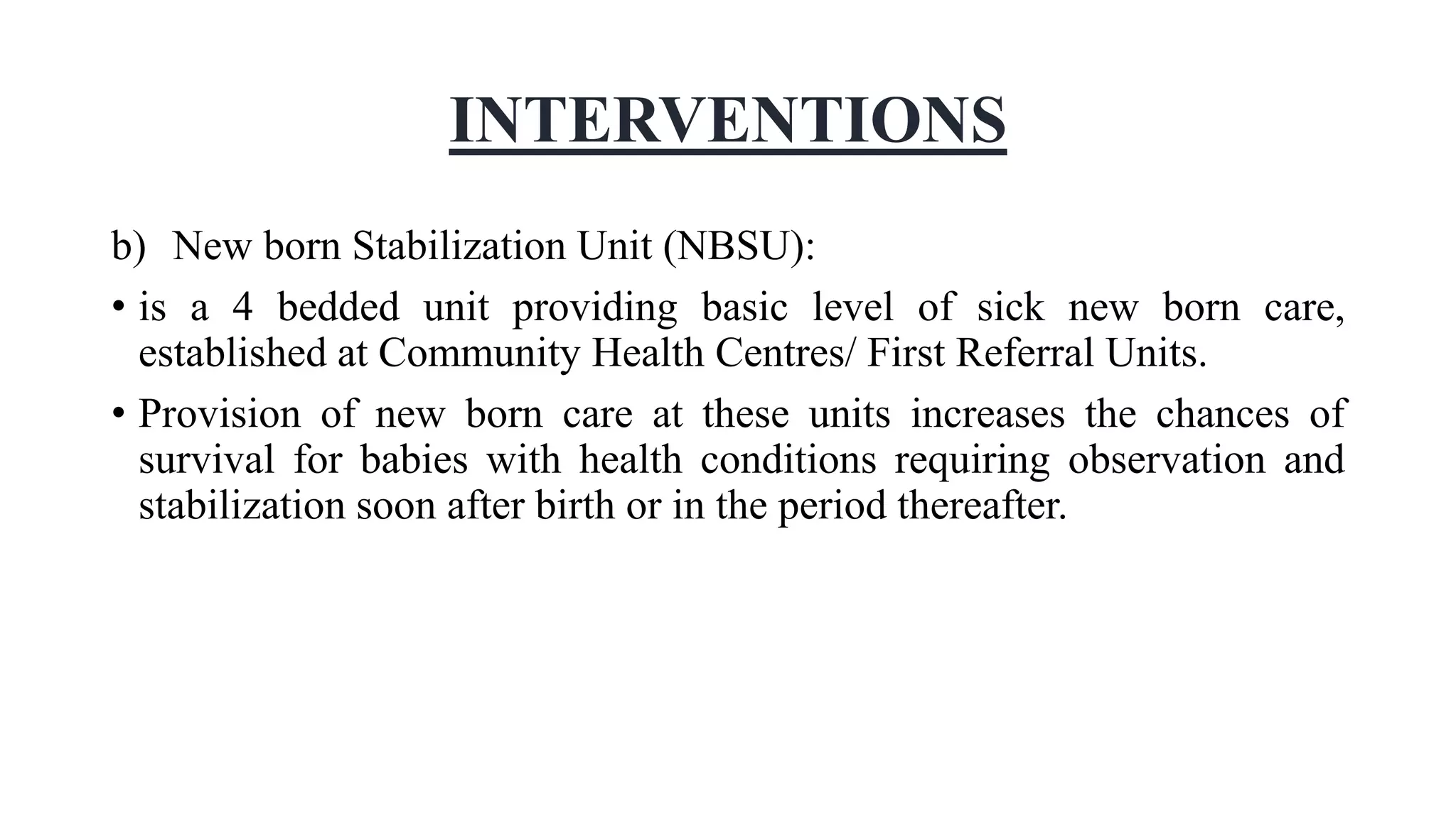 National health intervention programme for mother and child | PPTX