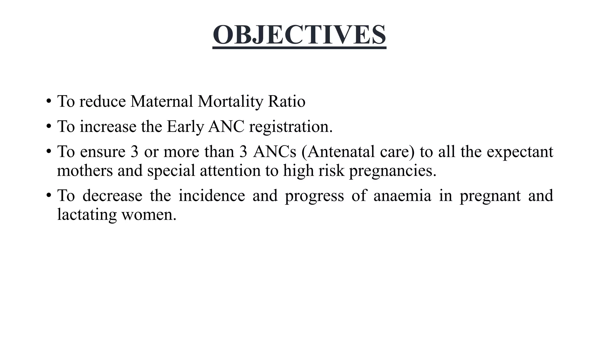National health intervention programme for mother and child | PPTX