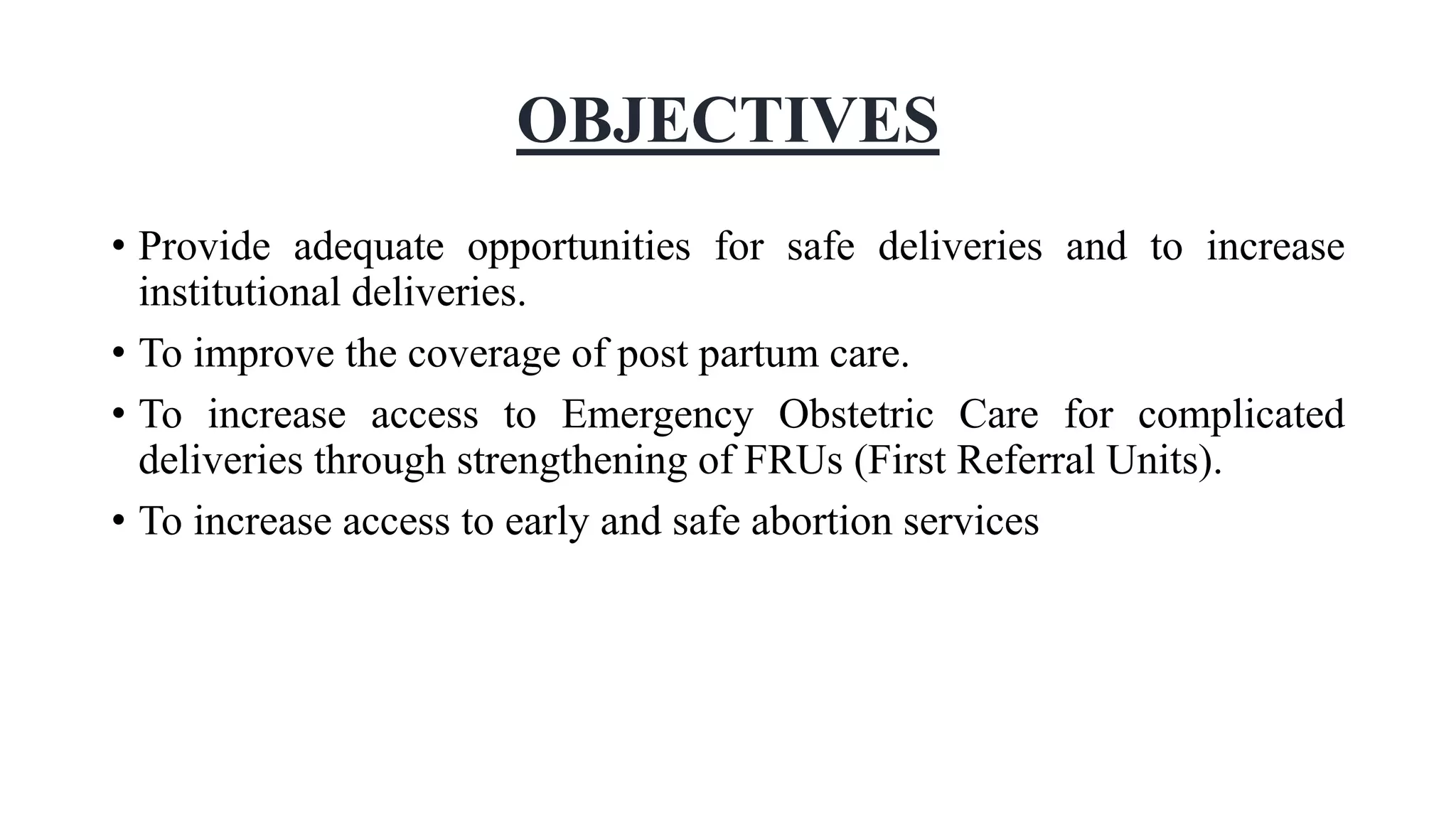 National health intervention programme for mother and child | PPTX