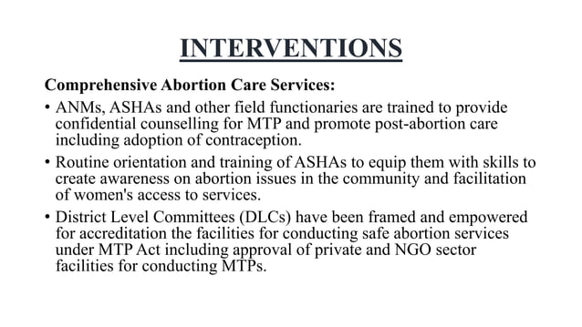 National health intervention programme for mother and child | PPTX
