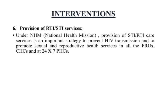 National health intervention programme for mother and child | PPTX