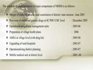 National health mission | PPTX