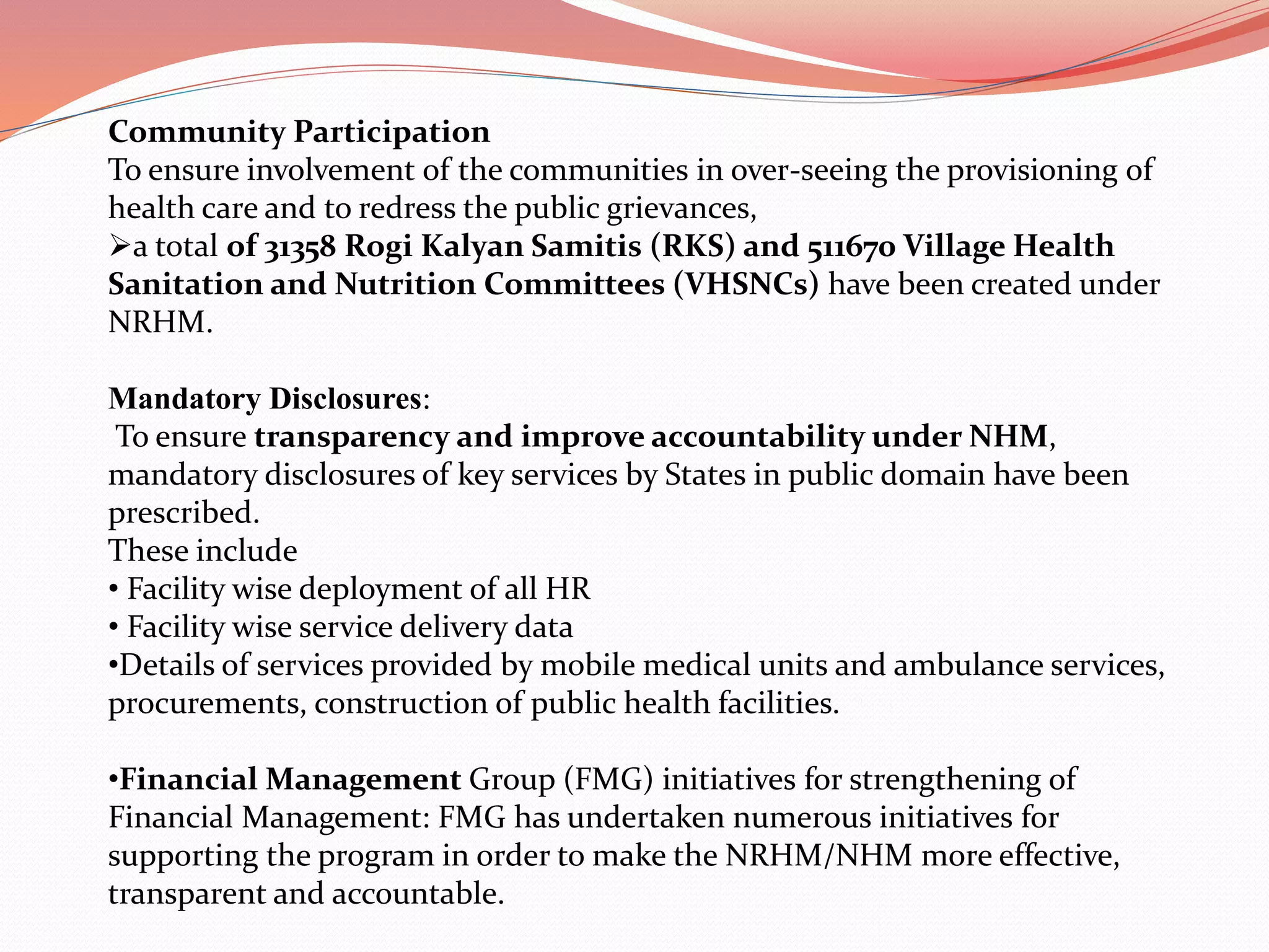 National health mission | PPTX