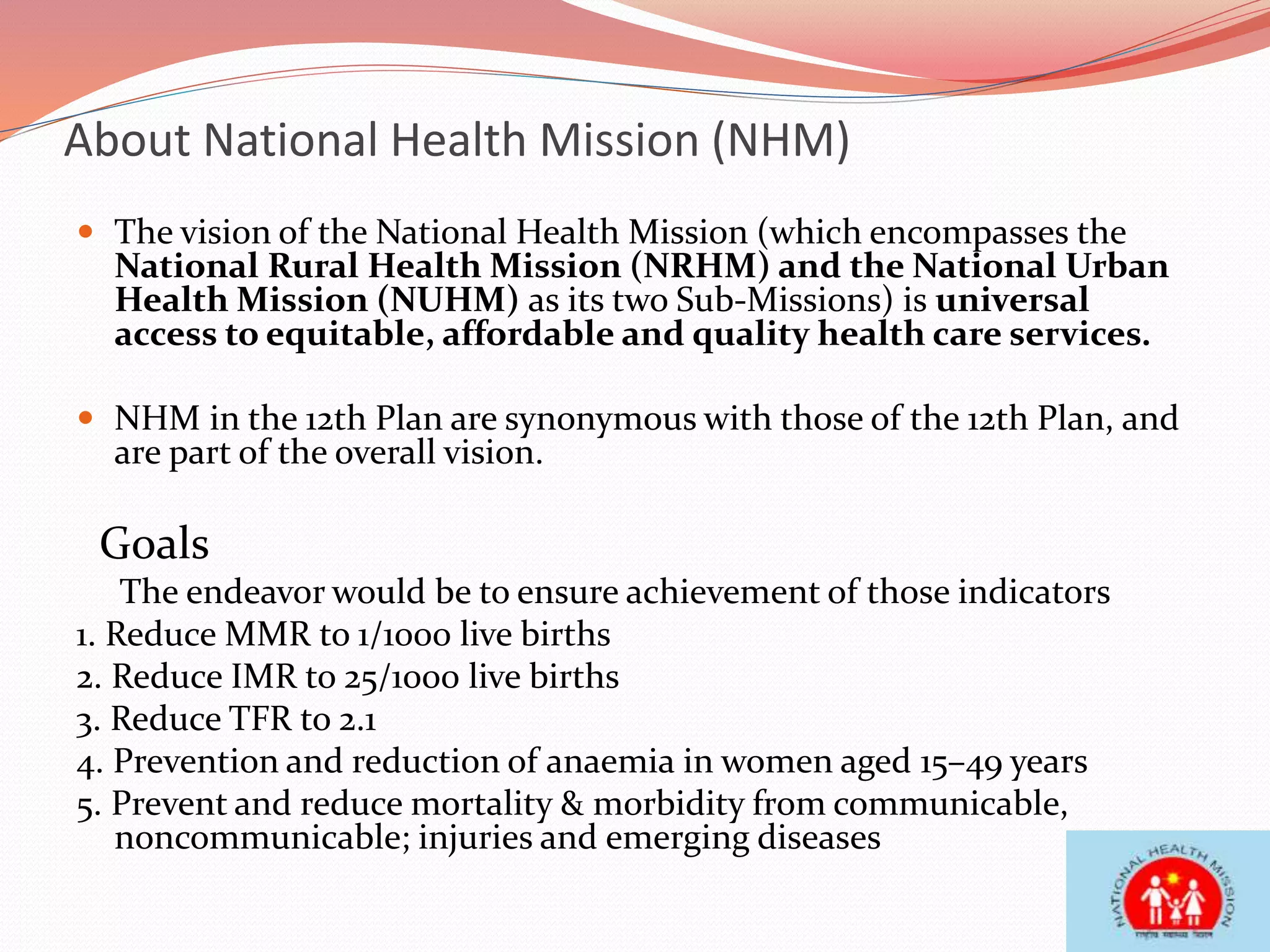 National health mission | PPTX
