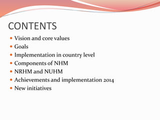 National health mission | PPTX