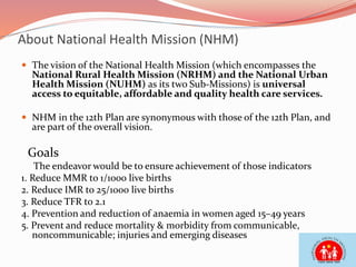 National health mission | PPTX