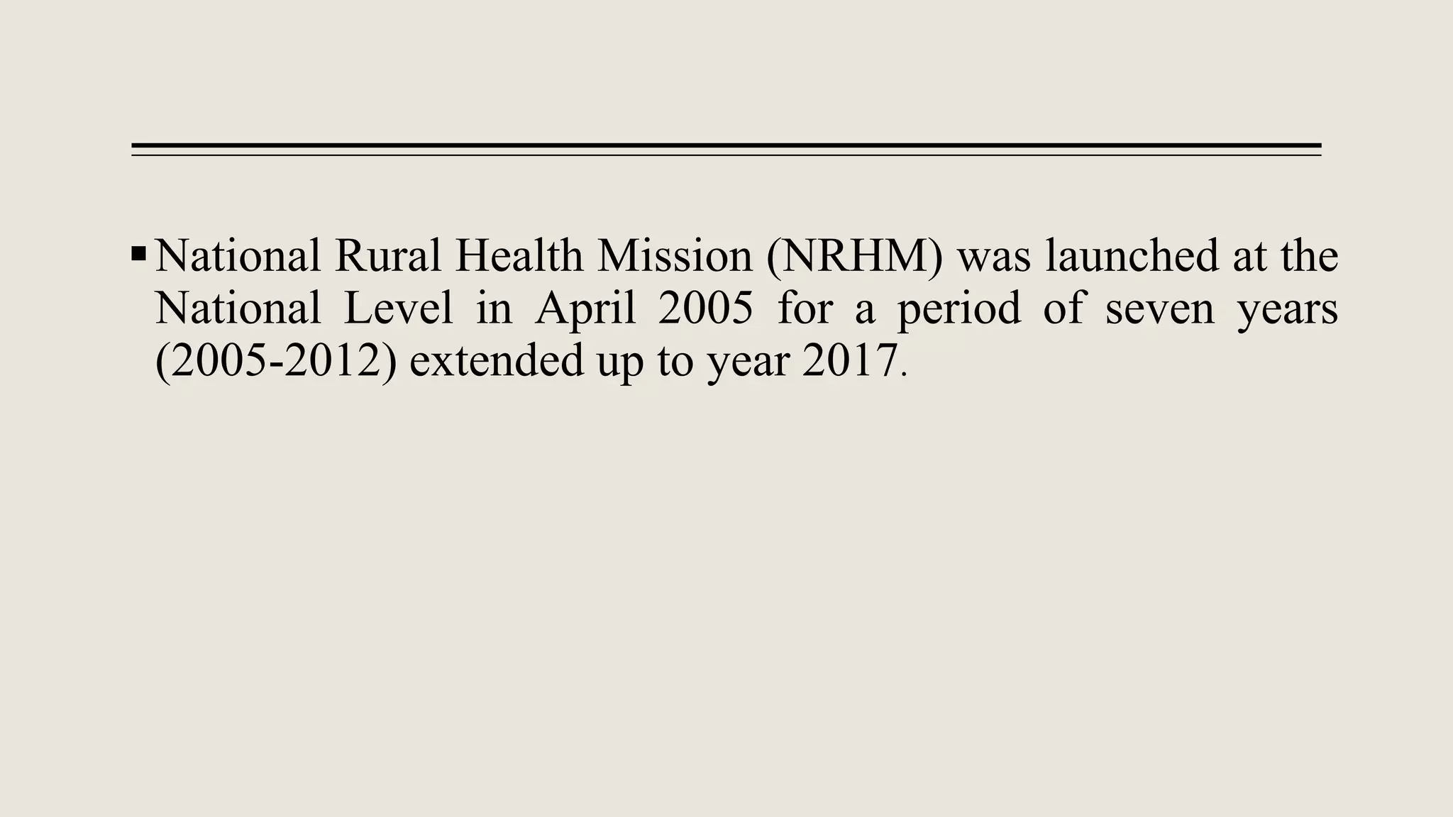 National health mission | PPTX