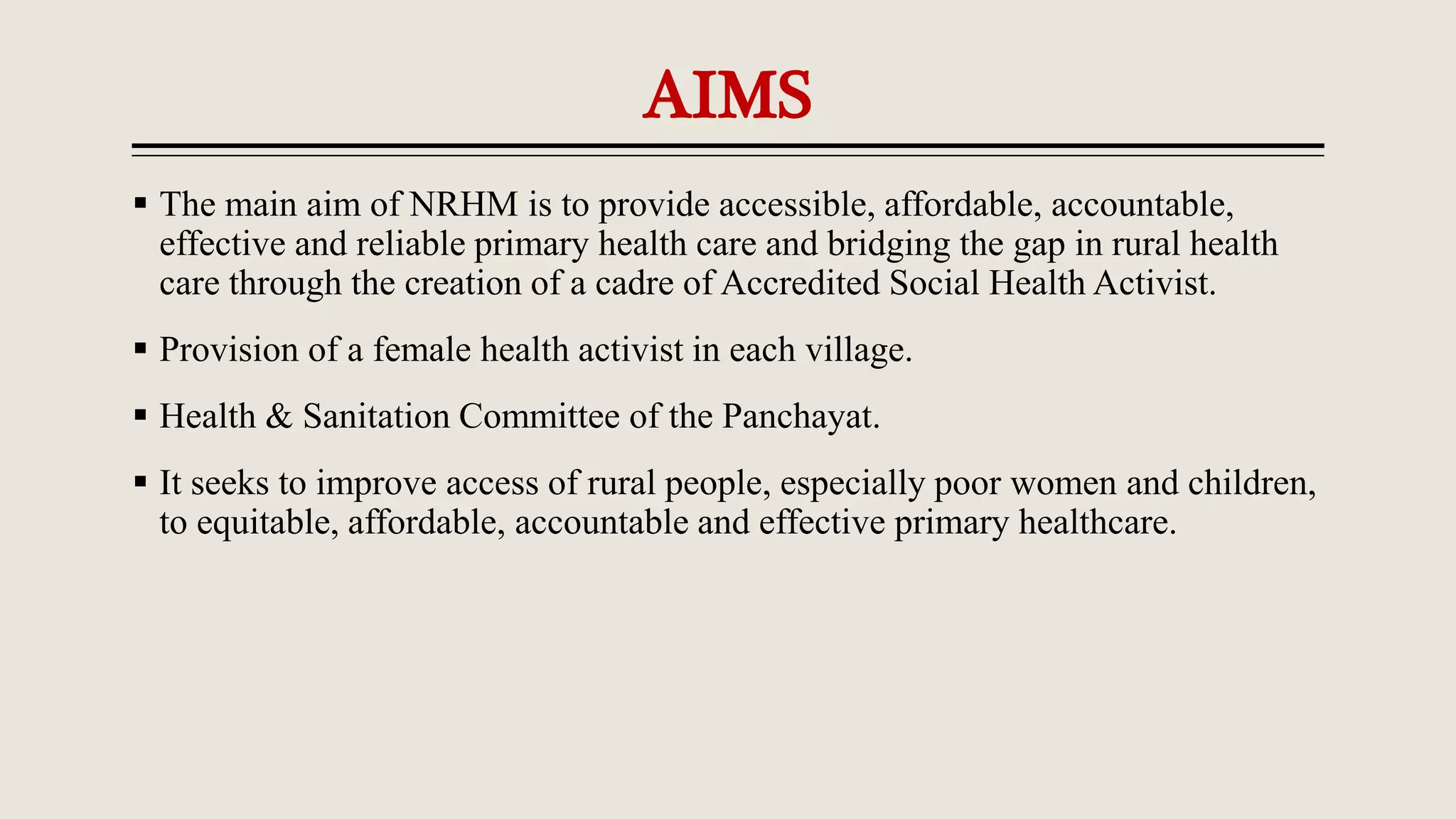 National health mission | PPTX