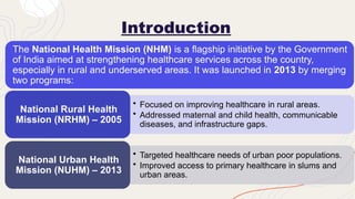 NATIONAL HEALTH MISSION with All Programed Under NHM | PPTX