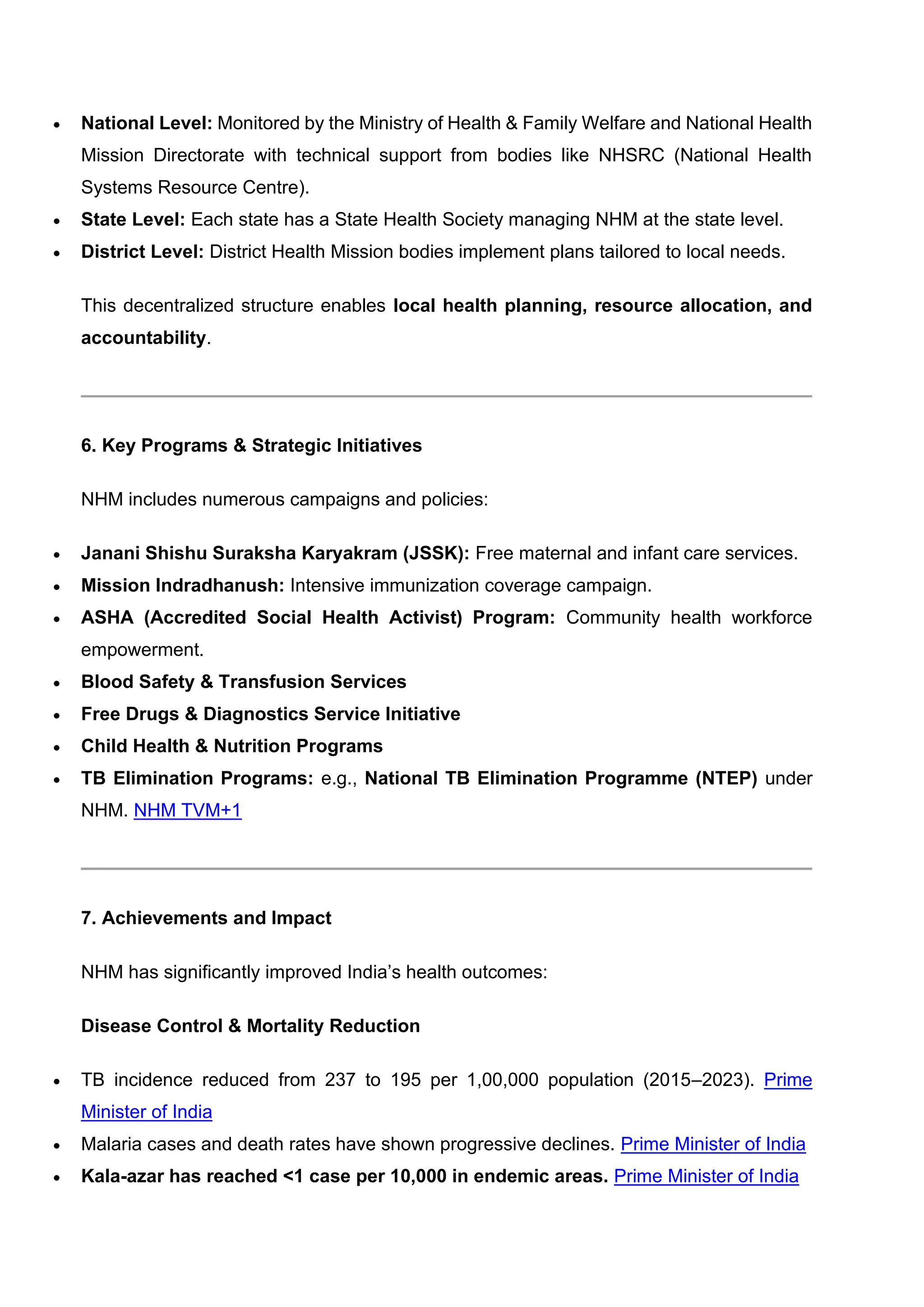 National Health Mission (NHM) India Explained by Pothireddy ...
