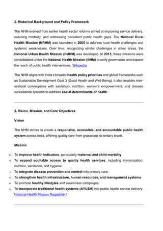 National Health Mission (NHM) India Explained by Pothireddy ...