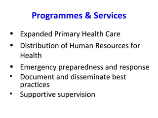 National health planning assessment framework | PPT