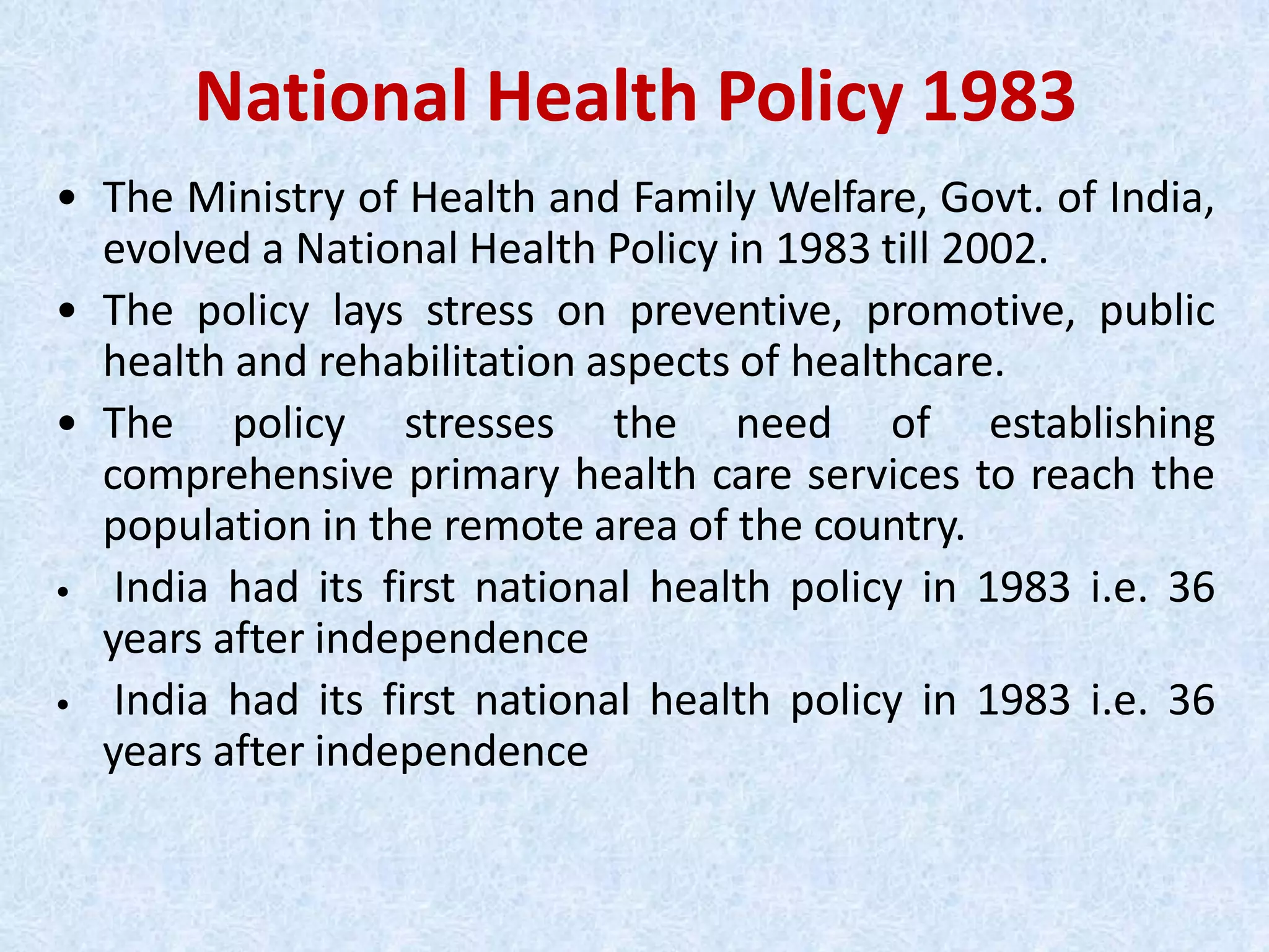 National Health Policies of India.pptx