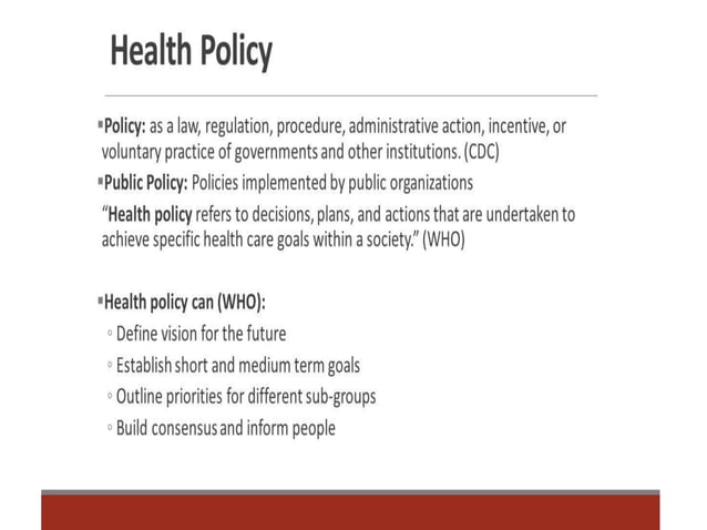 National Health Policies of India.pptx | Health Insurance | Insurance