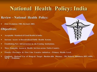 National health policy | PPT