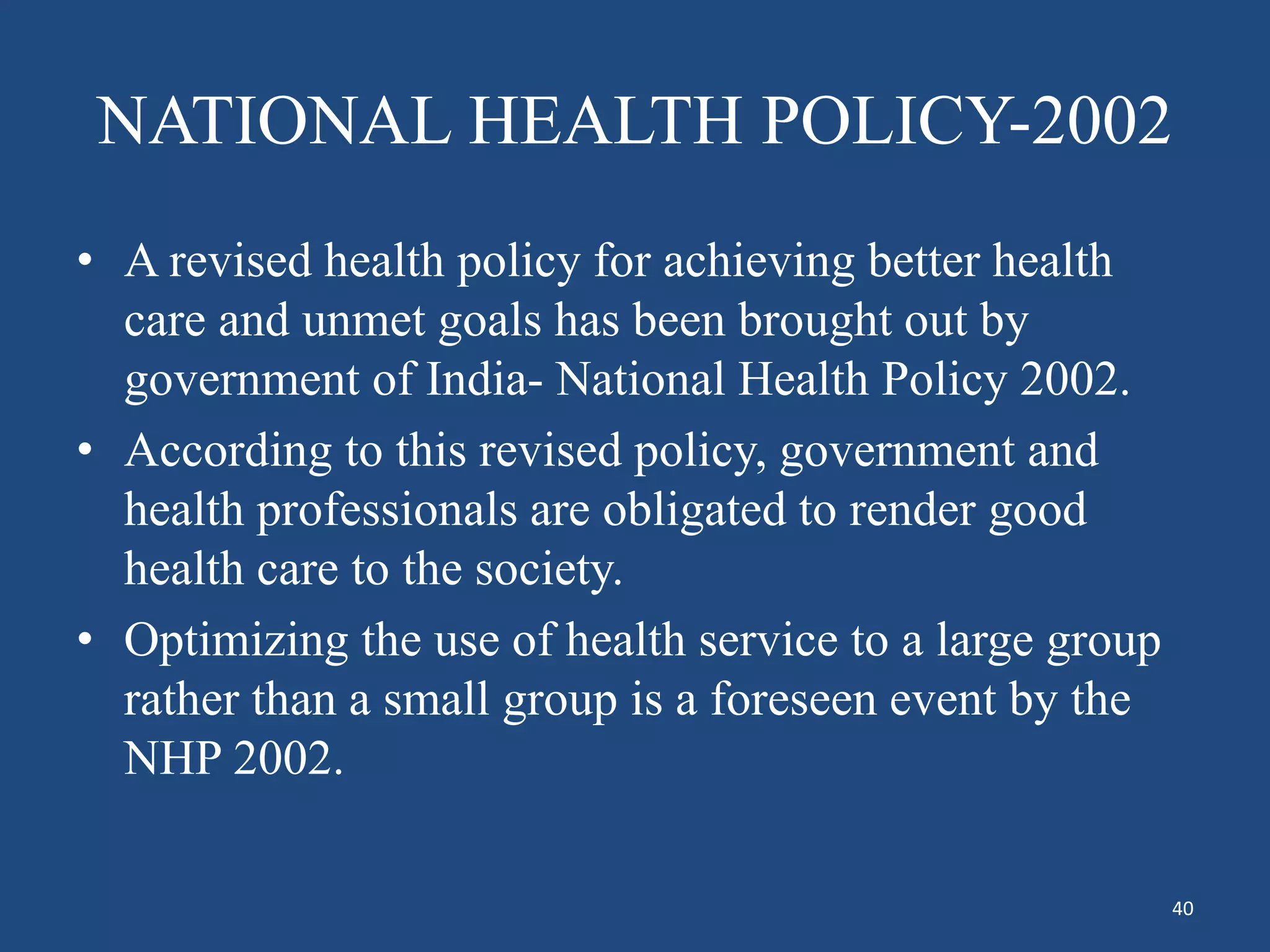 National health policy | PPT