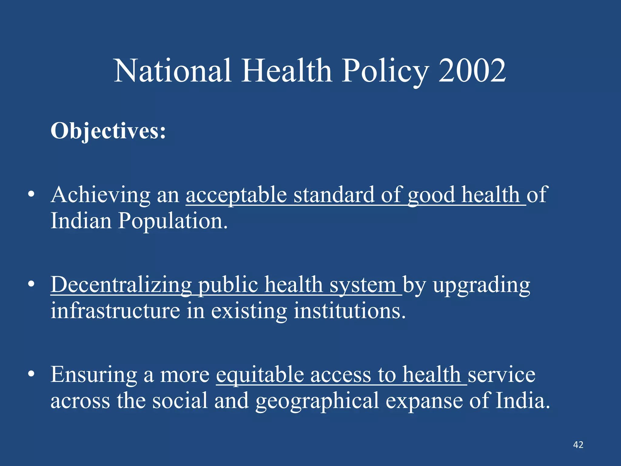 National health policy | PPTX