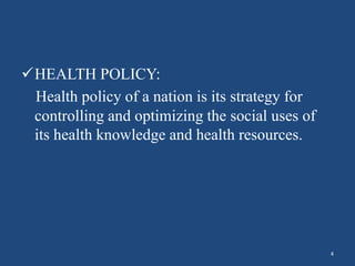 National health policy | PPTX