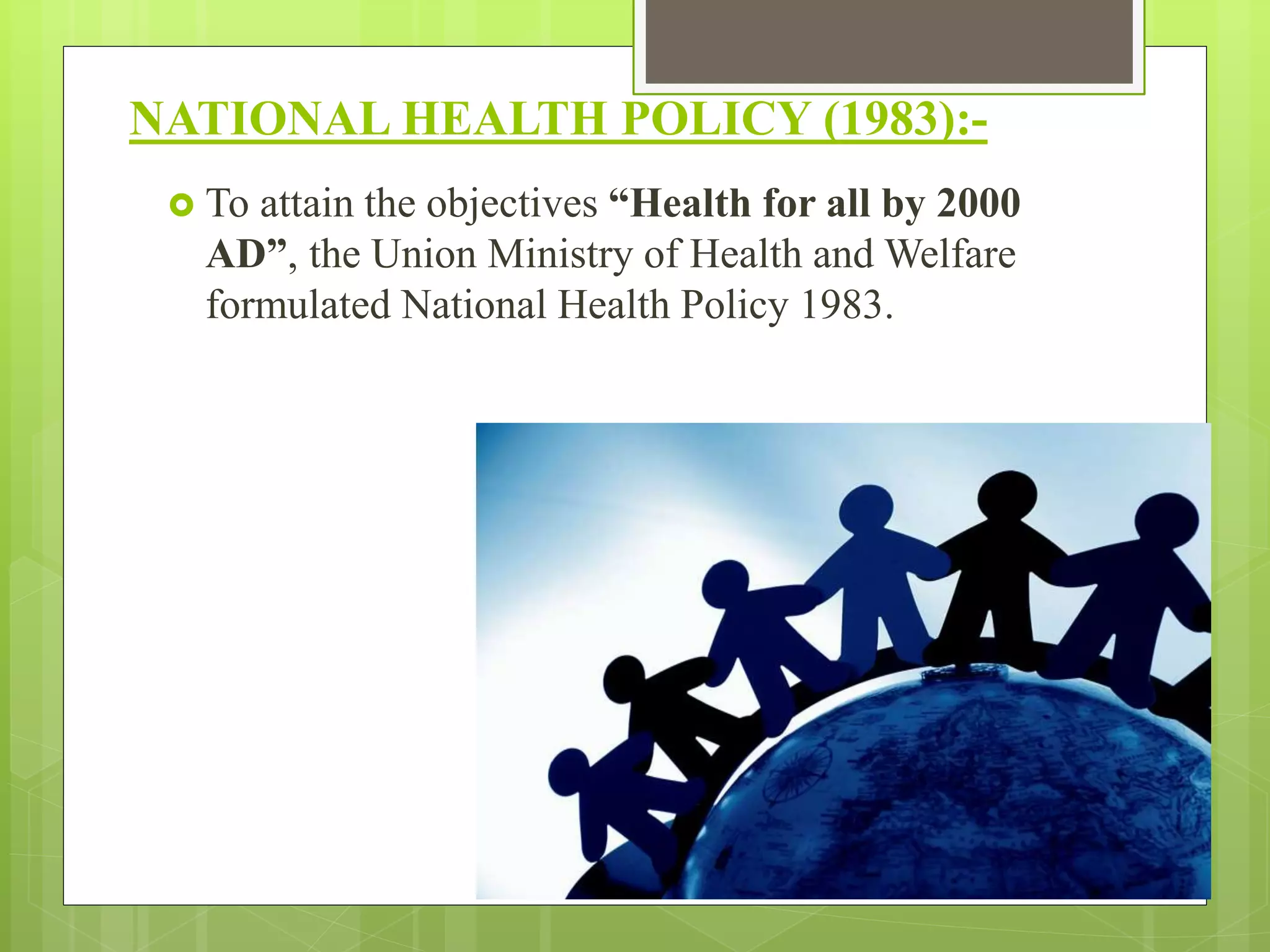 National health policy | PPTX