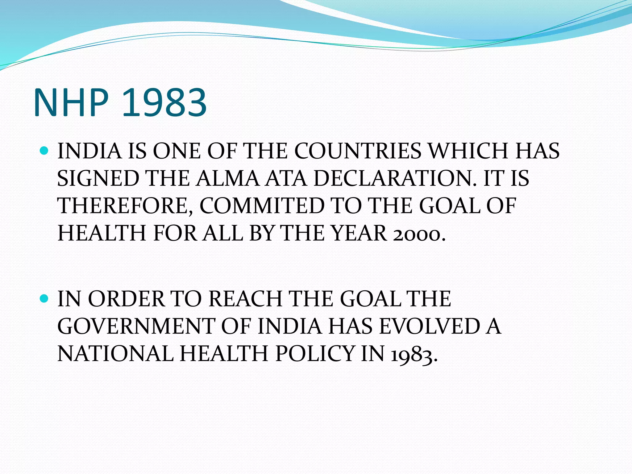 National health policy | PPTX