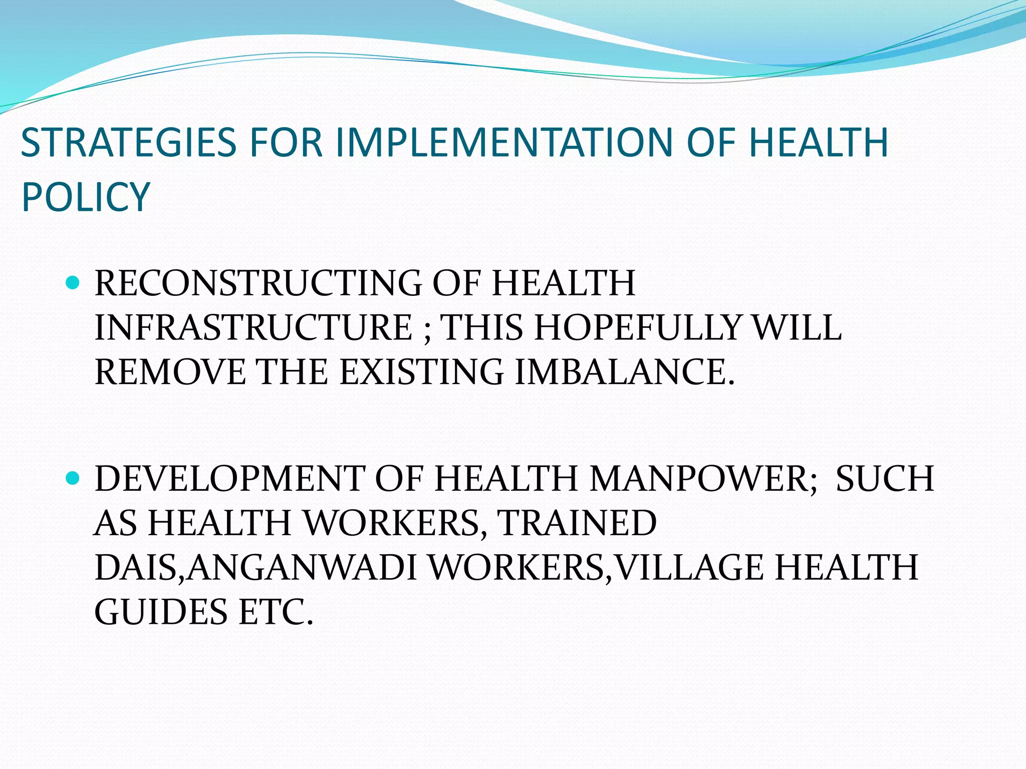 National health policy | PPTX