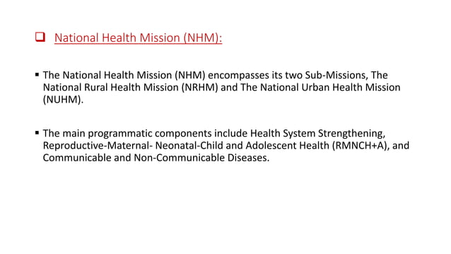 National health policy 2017 and alignment of goals and targets with NHM ...