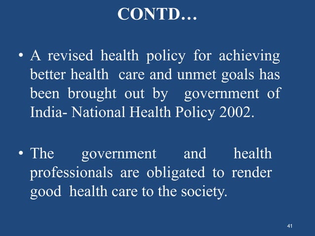National health policy | PPTX