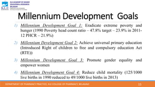 National health policy, MDGs, SDPs, and FIP Development Goals | PDF