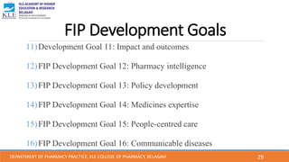 National health policy, MDGs, SDPs, and FIP Development Goals | PDF