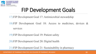National health policy, MDGs, SDPs, and FIP Development Goals | PDF