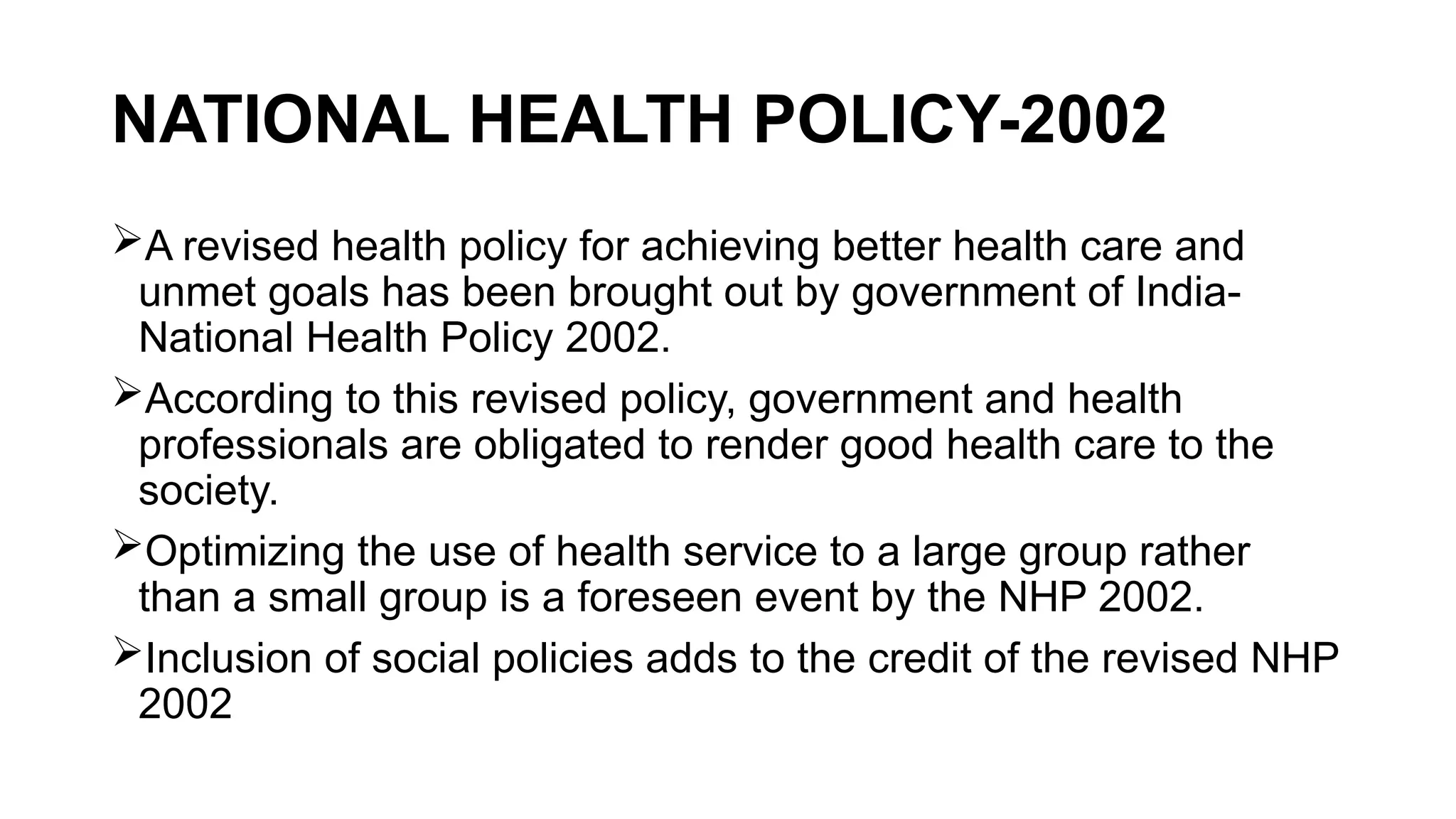 National Health Policy.pptx national health policy | PPTX