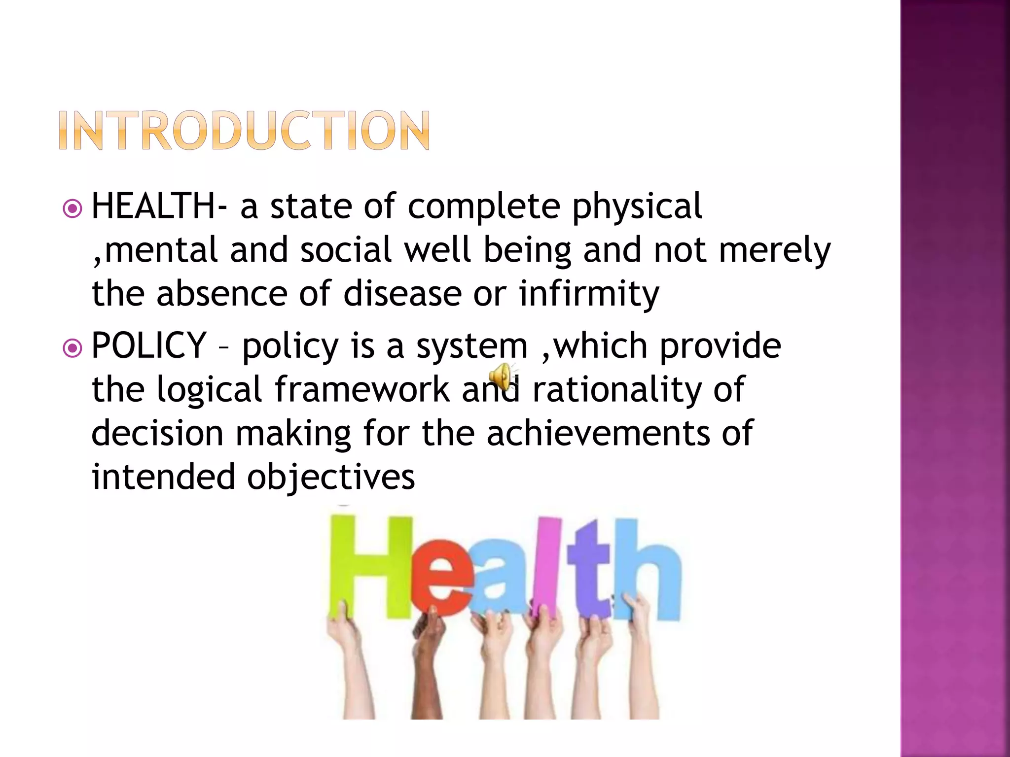 National health policy (1983-2002) | PPTX