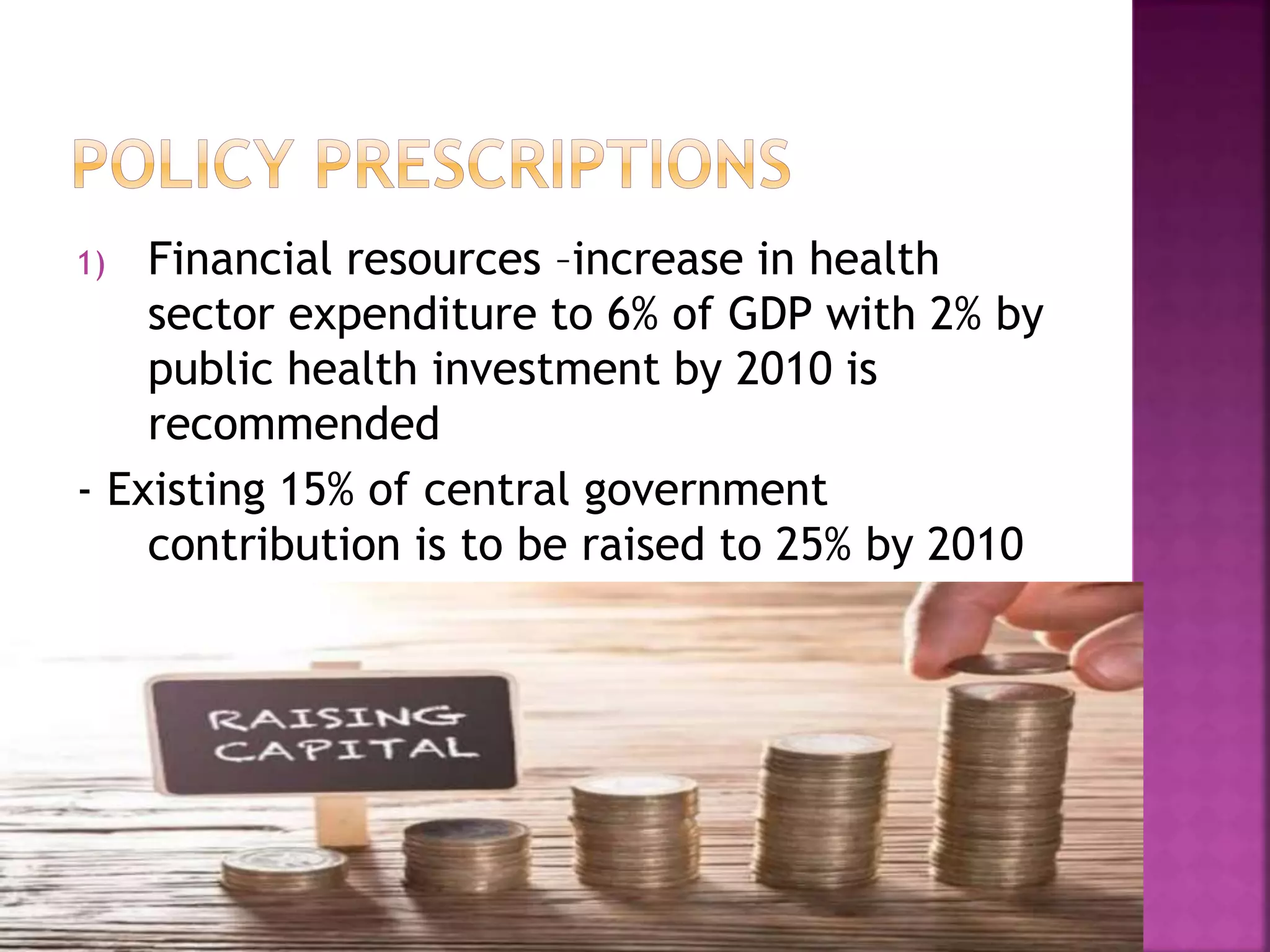 National health policy (1983-2002) | PPTX | Health Insurance | Insurance