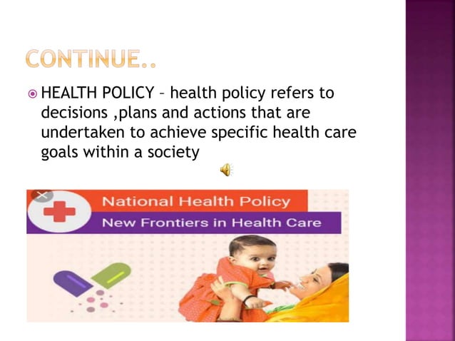 National health policy (1983-2002) | PPTX | Health Insurance | Insurance