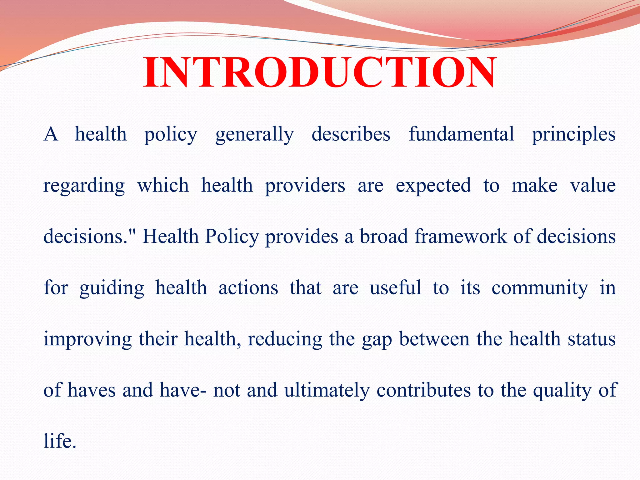 National health policy 2017 | PPTX