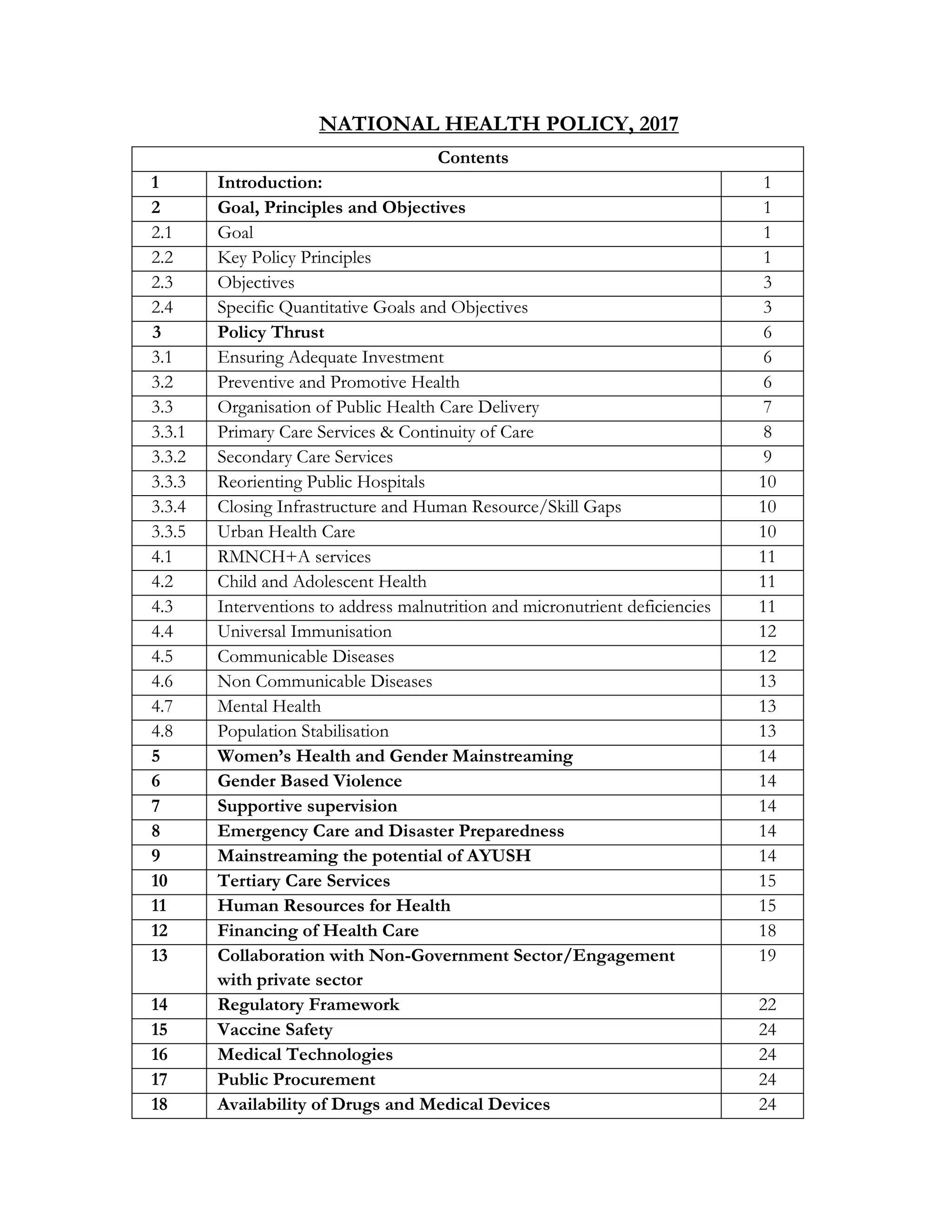 National health policy_2017 | PDF