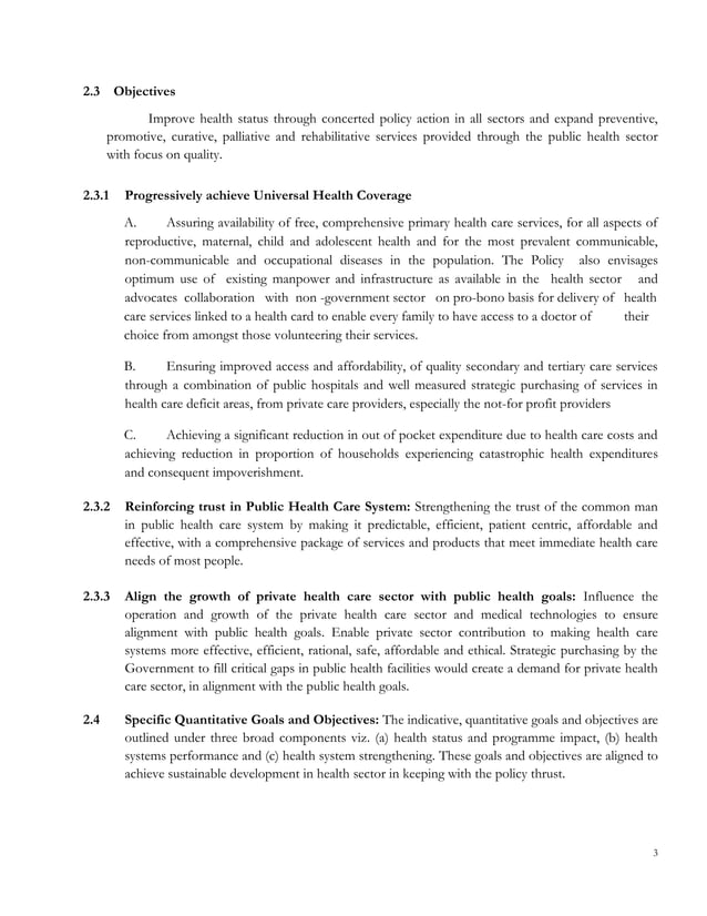 National health policy_2017 | PDF