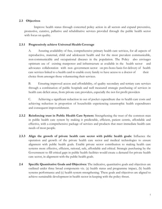 National health policy 2017 | PDF | Health Insurance | Insurance