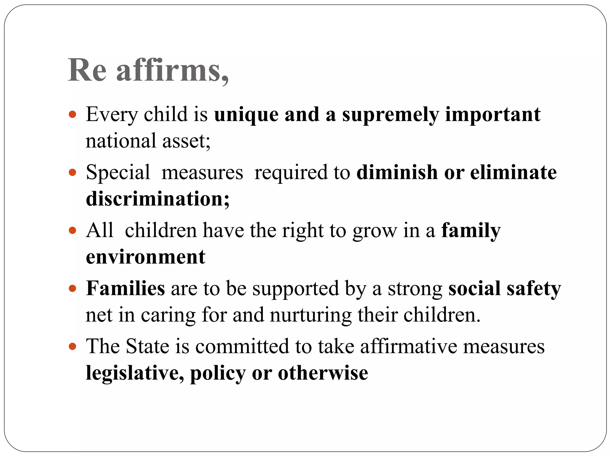 National health policy for children | PPTX