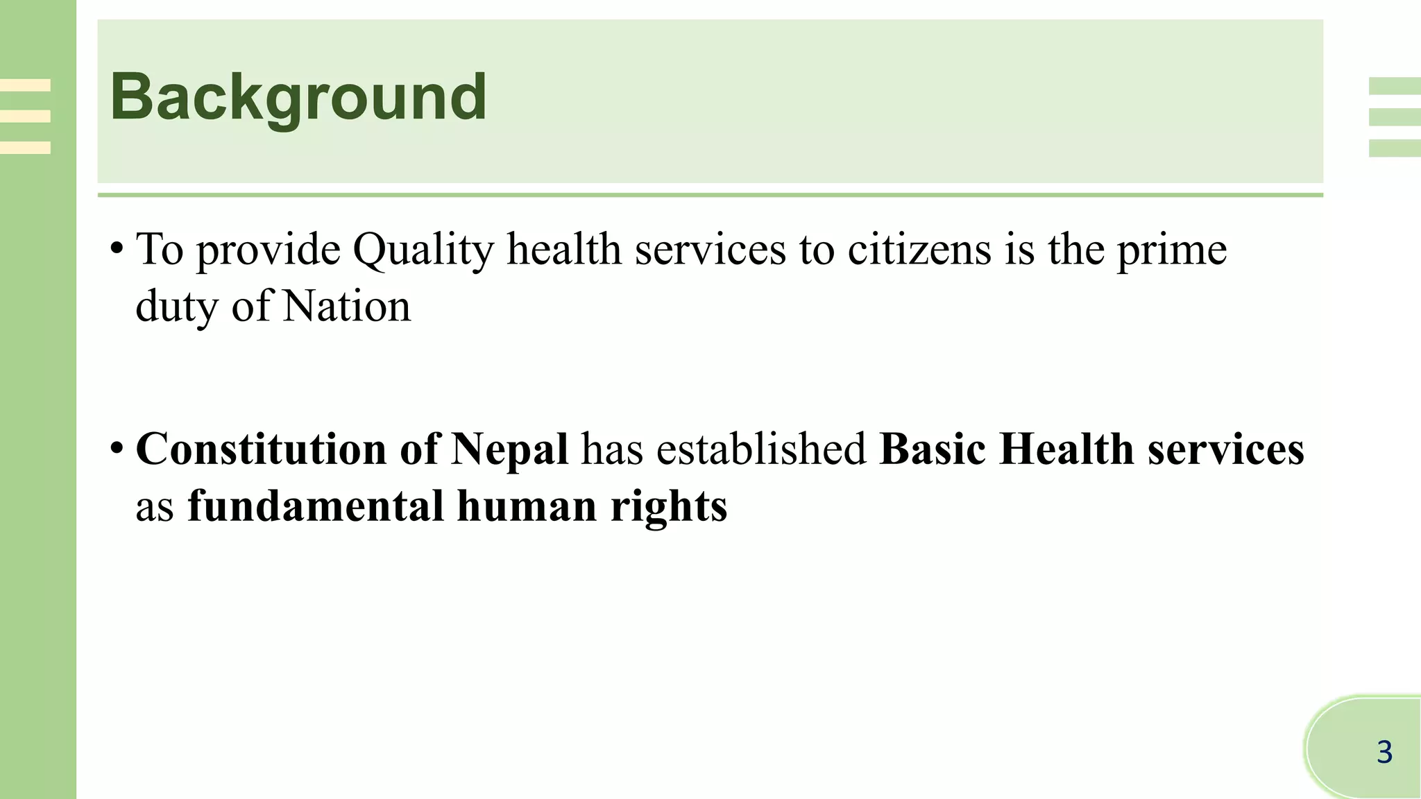 National Health Policy of Nepal 2076 (ENGLISH) | PPTX
