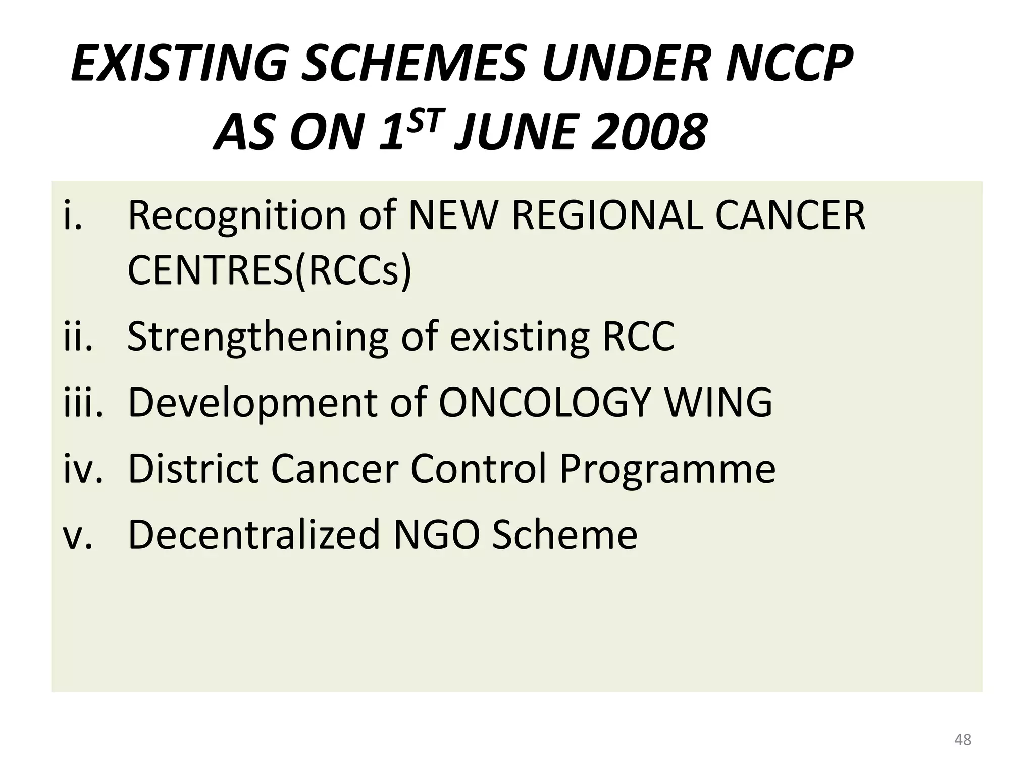 National health programes for non communicable disease | PPTX